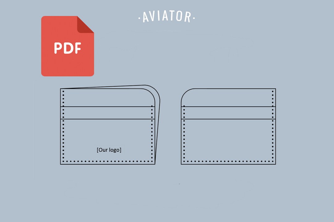 PDF Mini Cardholder Wallet 2 - Template - Simple Wallet - Card Wallet ...