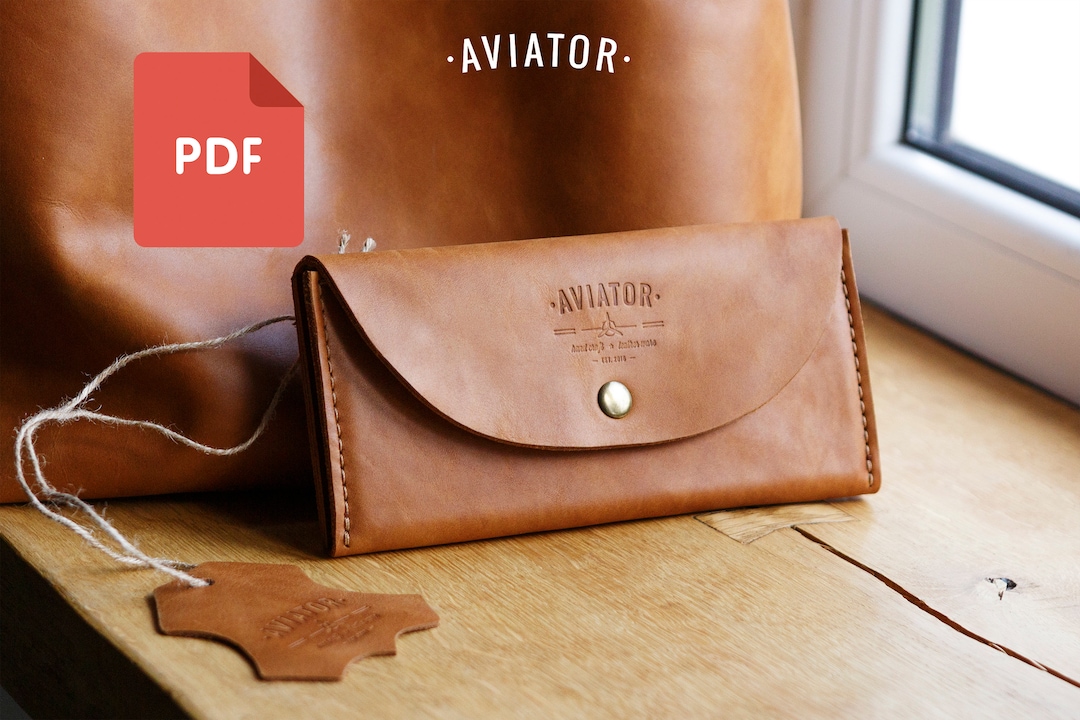 PDF Long Wallet 7 - Template - Leather Clutch Wallet - Business Wallet ...