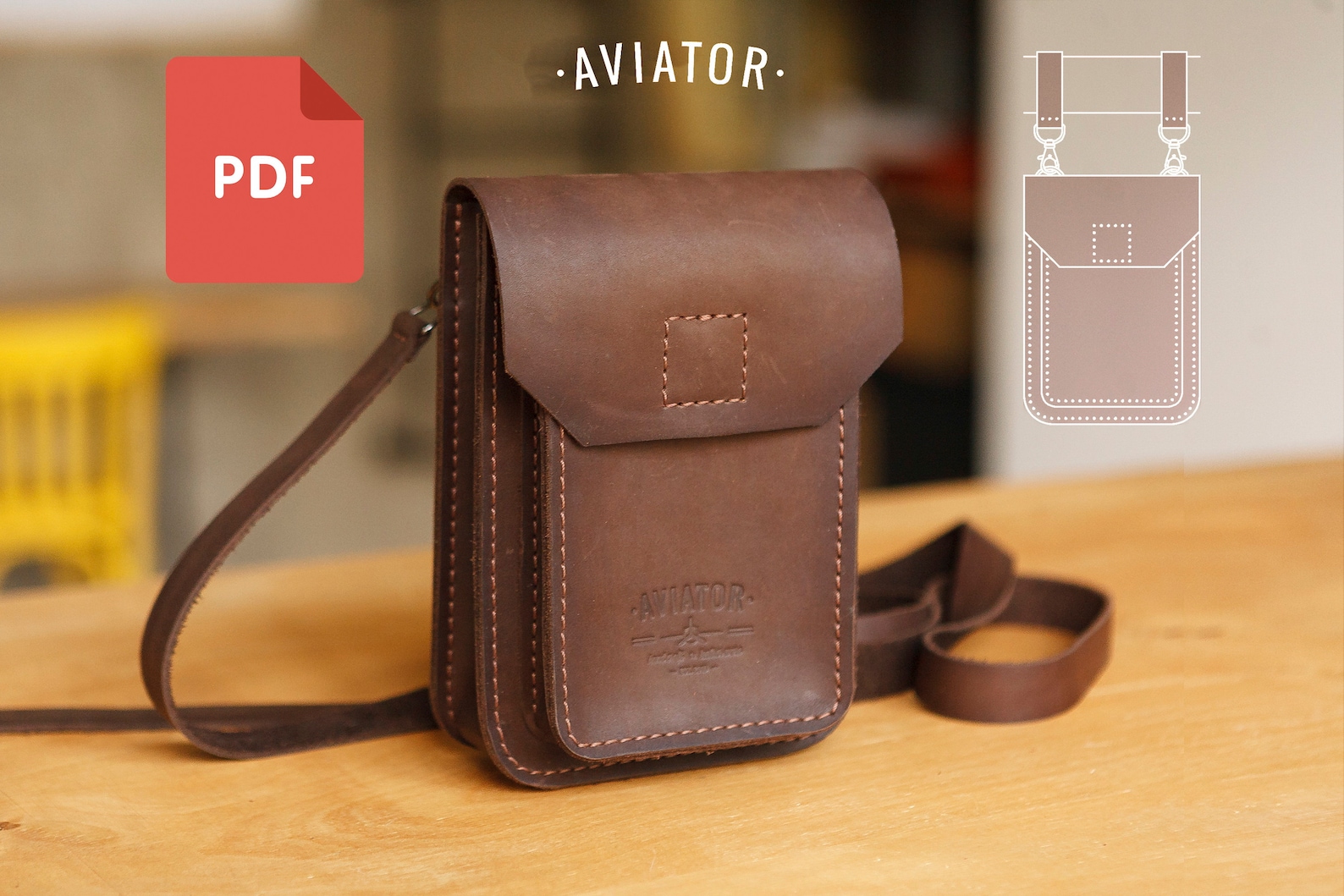 PDF Mini Men's Bag Template Men's Bag Papers Bag Pattern 48 - Etsy