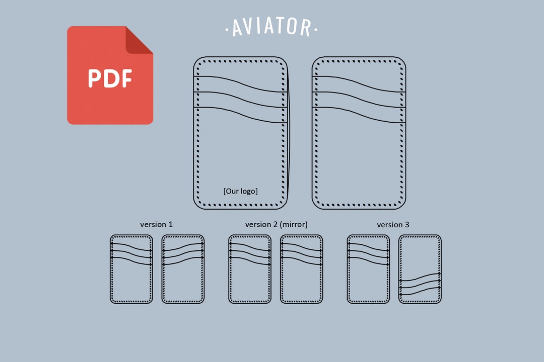 PDF Cardholder Wallet Vertical 1 - Template - Simple Wallet - Card ...