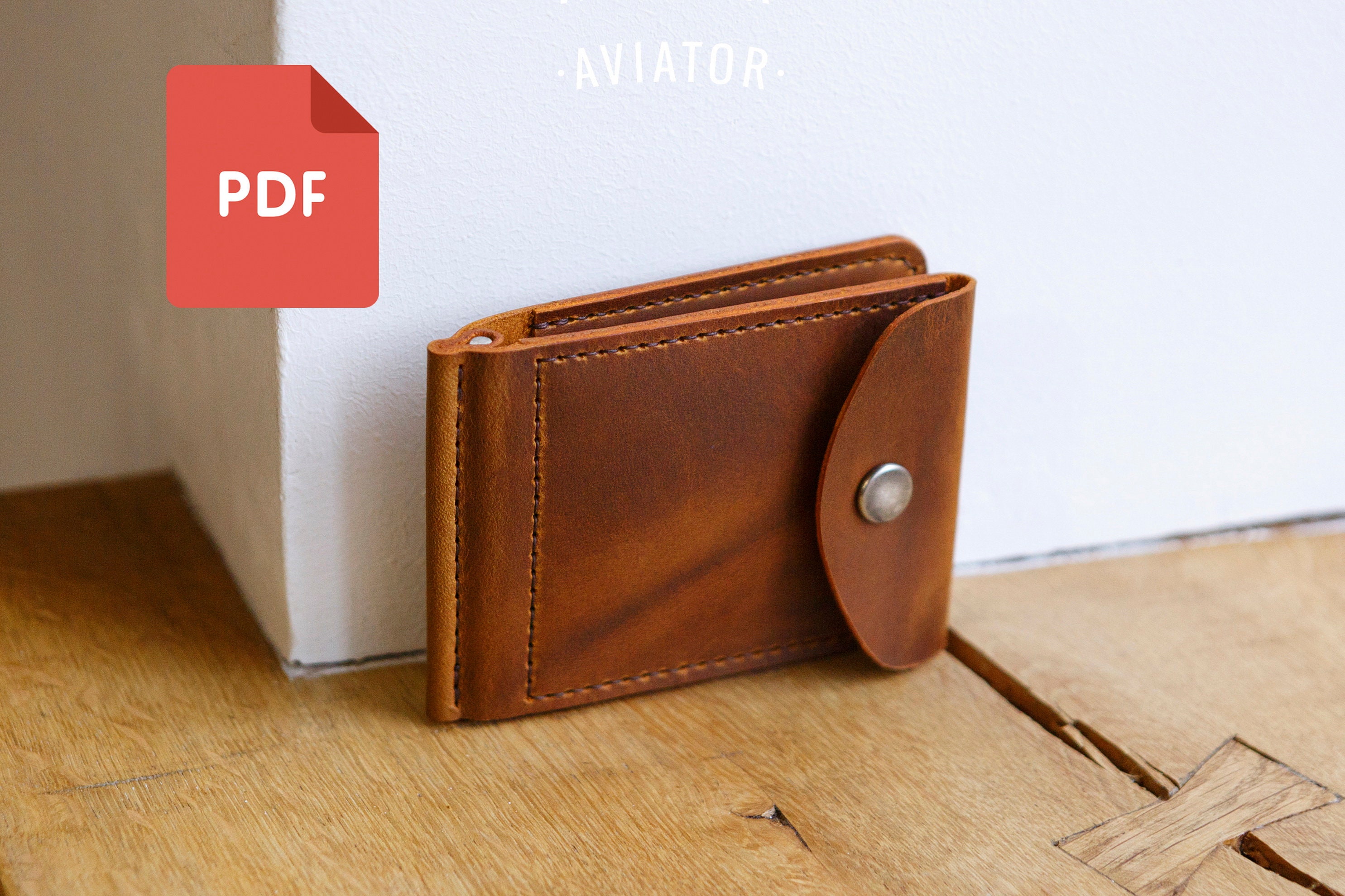 PDF Money Clip Wallet With Coins 3 - Template - Simple Wallet - Card ...