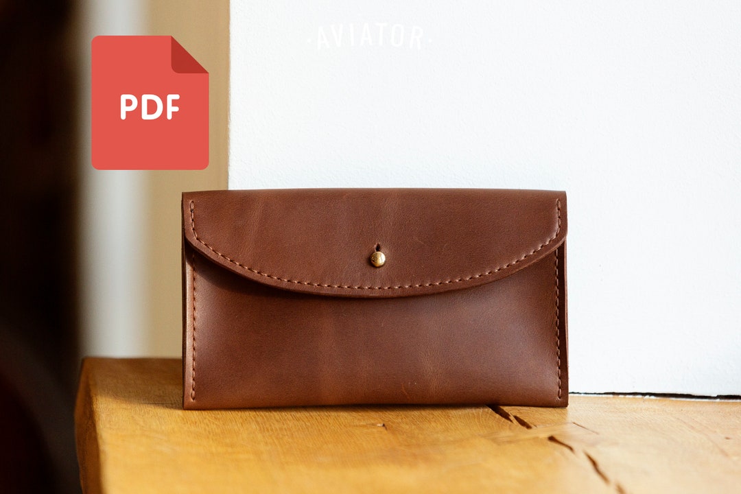 PDF Belt Bag - Template - Long Wallet - Leather Clutch Wallet - Waist ...