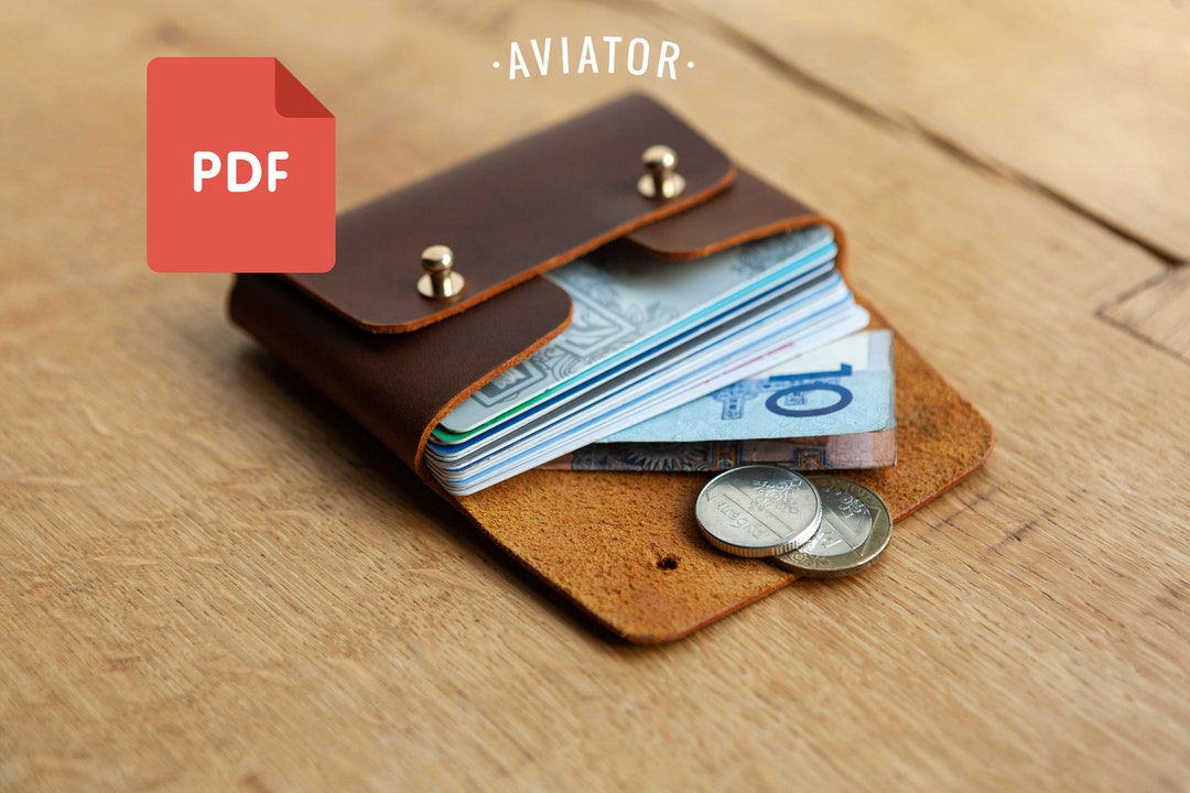 PDF Easy Cardholder 12 - Template - Simple Wallet - Card Wallet PDF ...