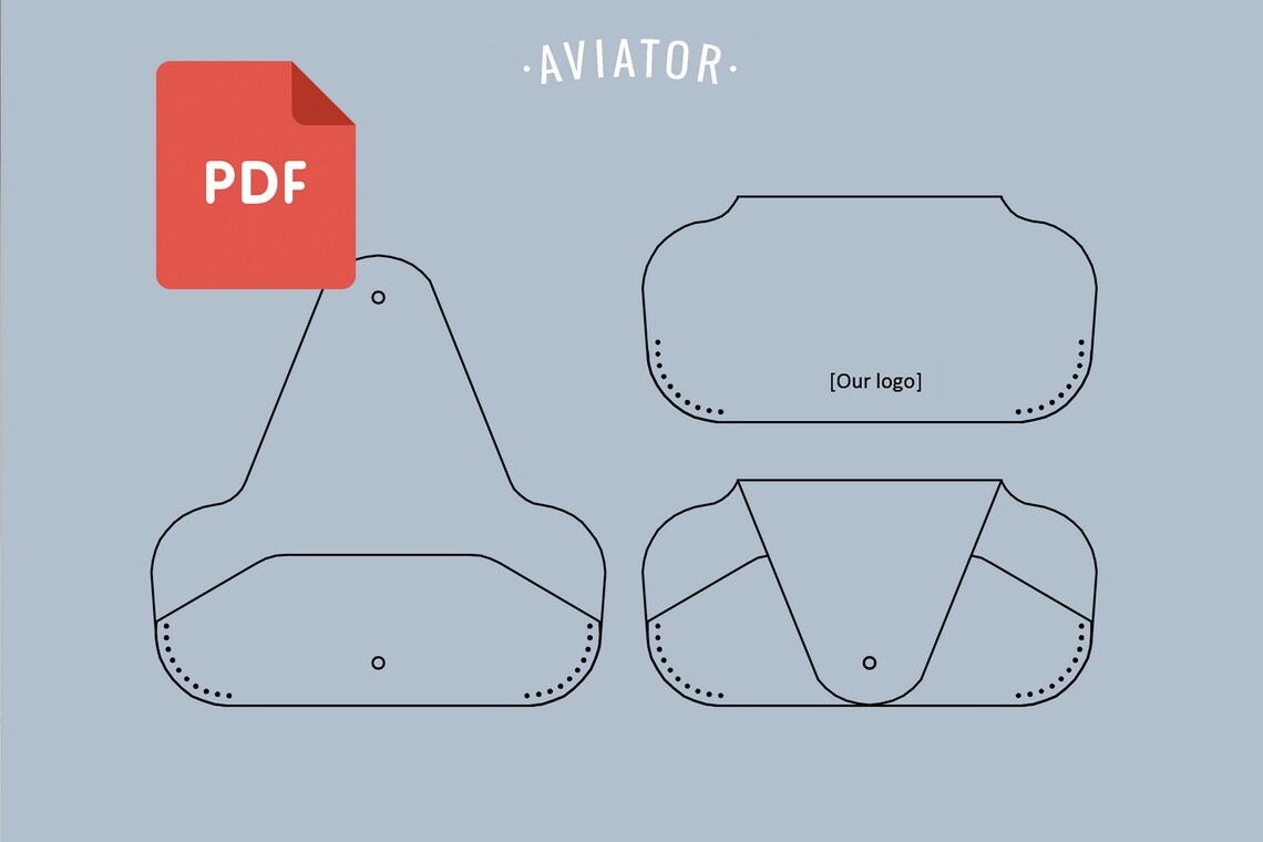 PDF Eyeglass Case 2 - Template - Gift for Man - Women- Sunglasses Cover ...