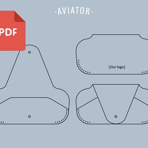 PDF Eyeglass Case 2 - Template - Gift for Man - Women- Sunglasses Cover ...