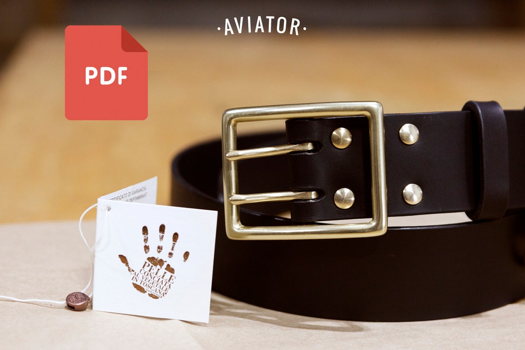 PDF Belt - Belt End Template Big Belt 50mm - Pattern 105 - Etsy