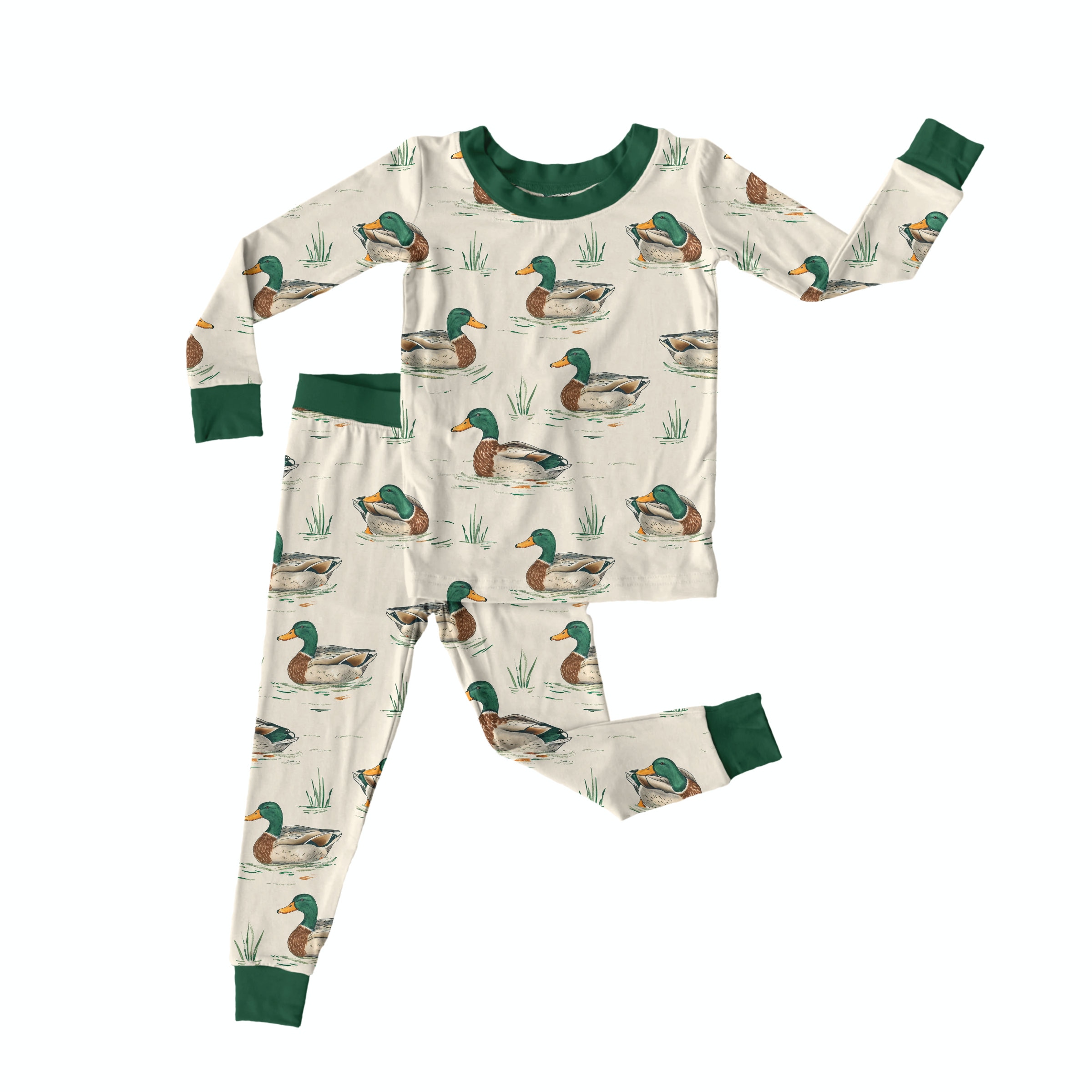 Duck Duck Goose Boys Bamboo Pajamas, Toddler Bamboo, Pajamas Bamboo ...