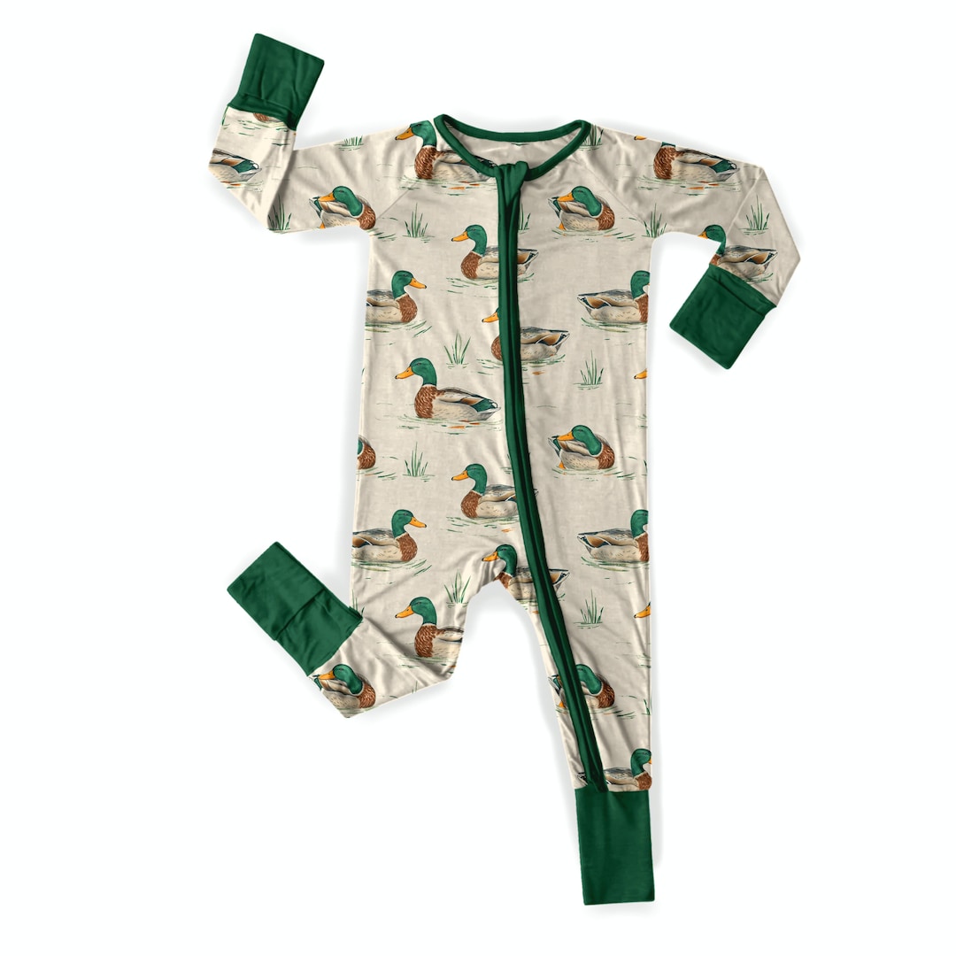 Pre-order Duck Duck Goose Ducks Bamboo Pajamas Animal Bamboo Baby ...