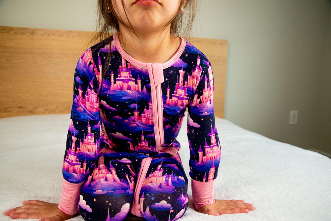 Midnight Magic Princess Bamboo Baby Pajamas Toddler Bamboo Magic Castle ...