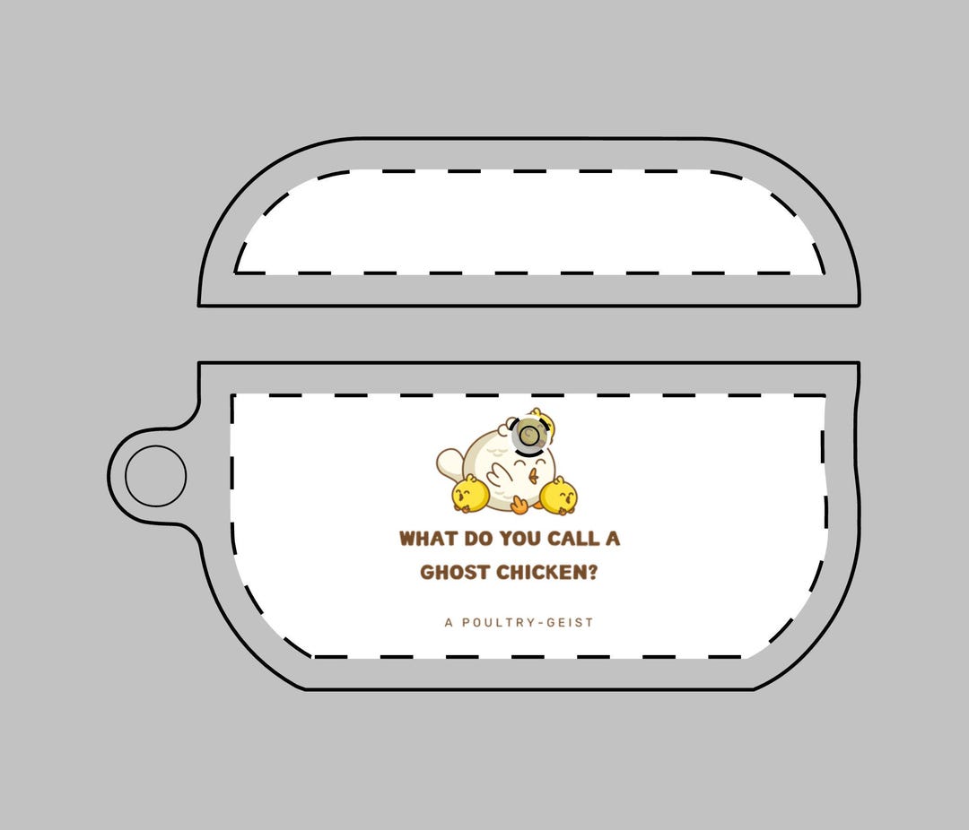 Chicken AirPod Case, Farm Animal Pod Holder, Hilarious Earbud Cover ...