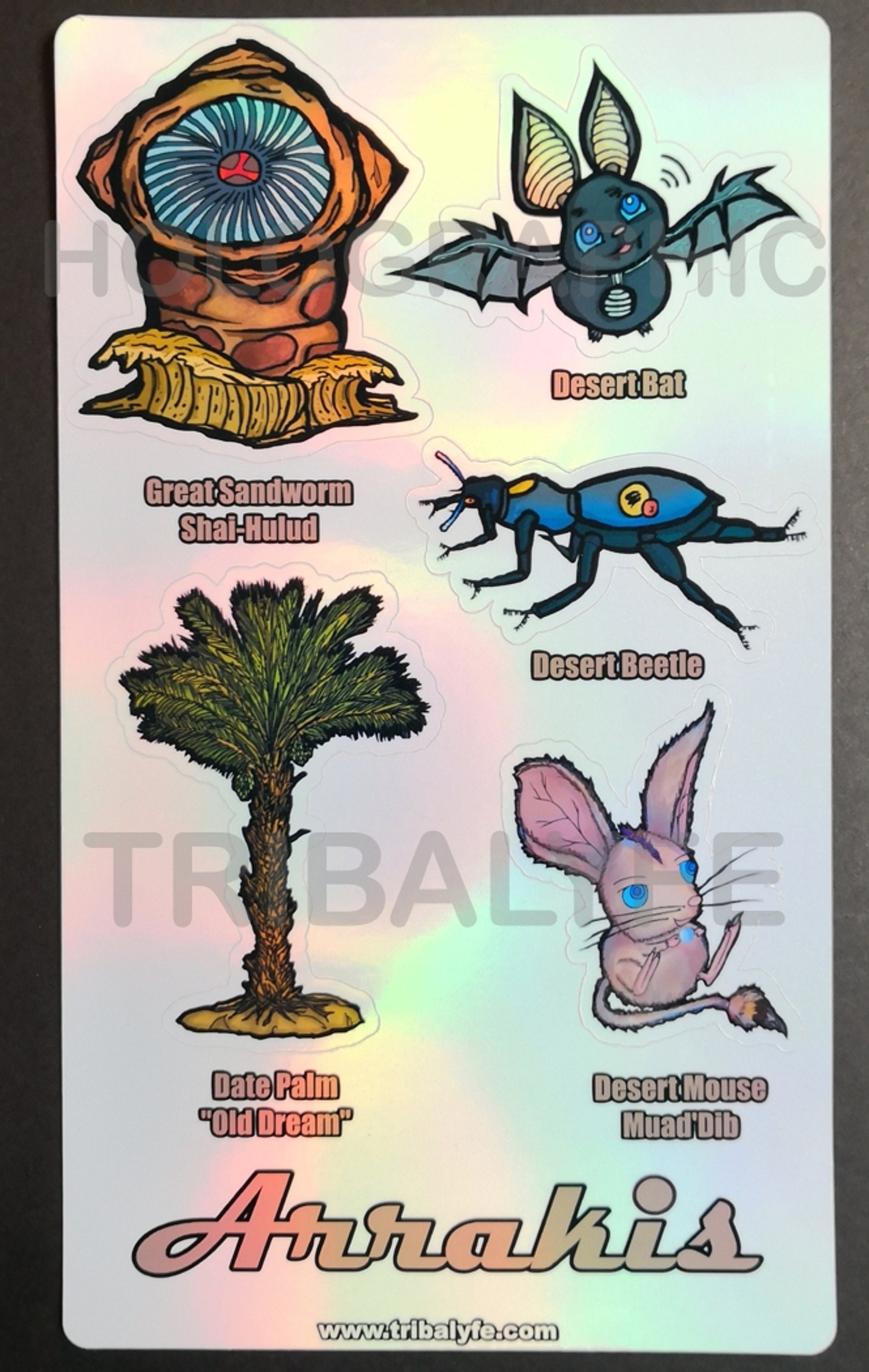 Dune Collection: Holographic Vinyl Sticker Sheets - 33 Different ...