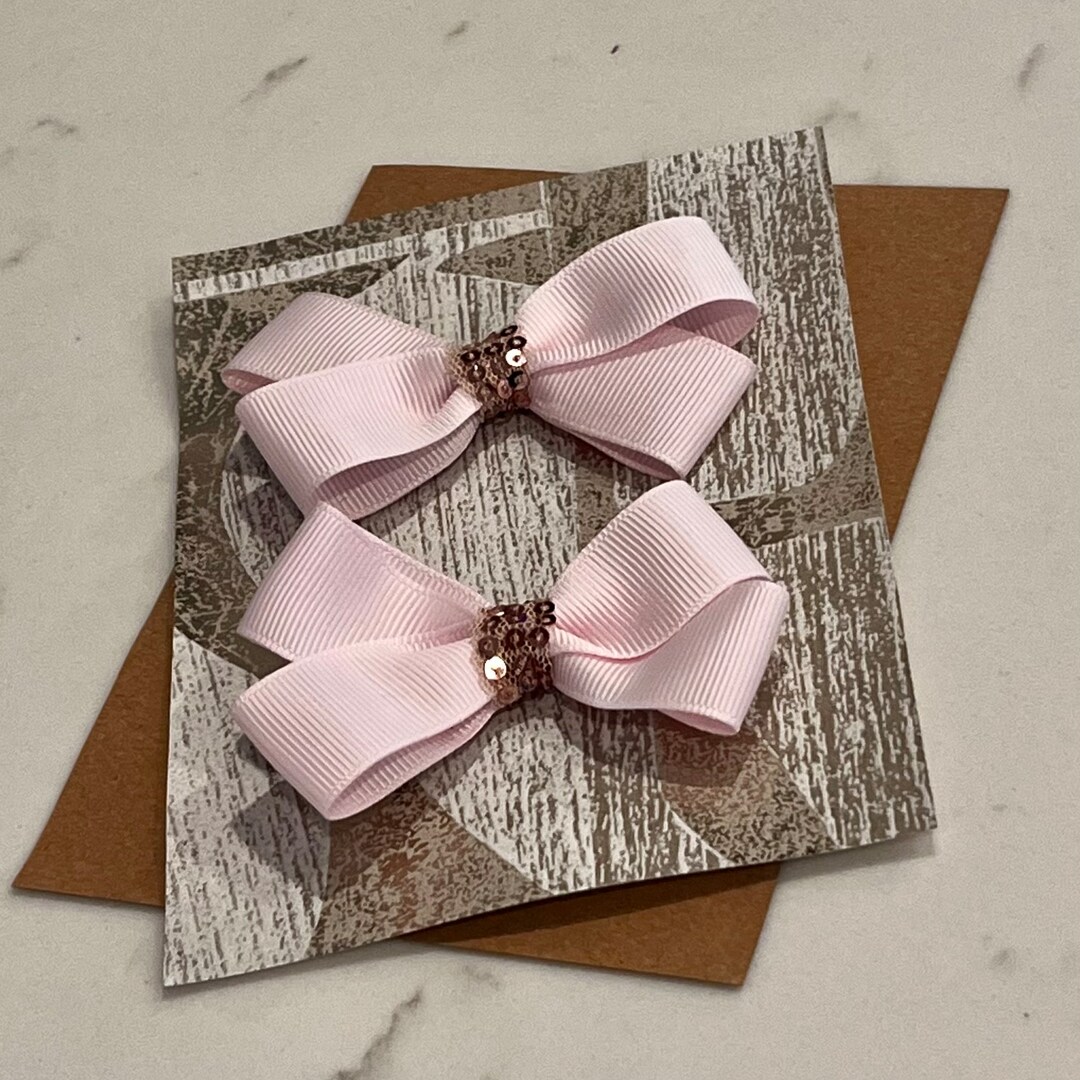 Pink Butterflies\ Silk Bows, Bows, Bows Pair, Girls Bows, Best Friends ...