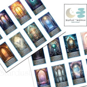 Printable Oracle Cards: High-quality "doors of Destiny" Deck, 300 DPI ...