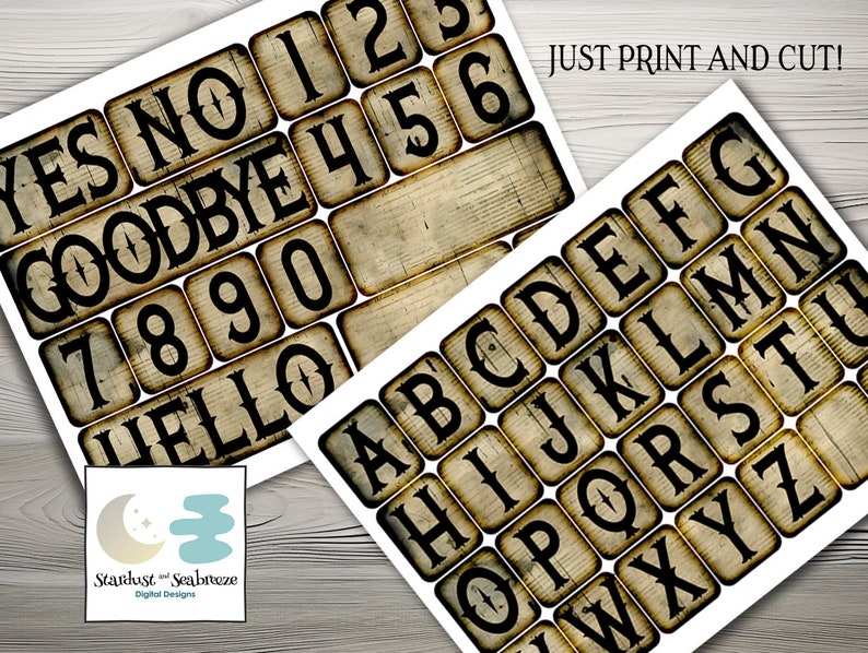 Printable Spirit Board Kit: Connect With the Spirit Realm, Similar to ...