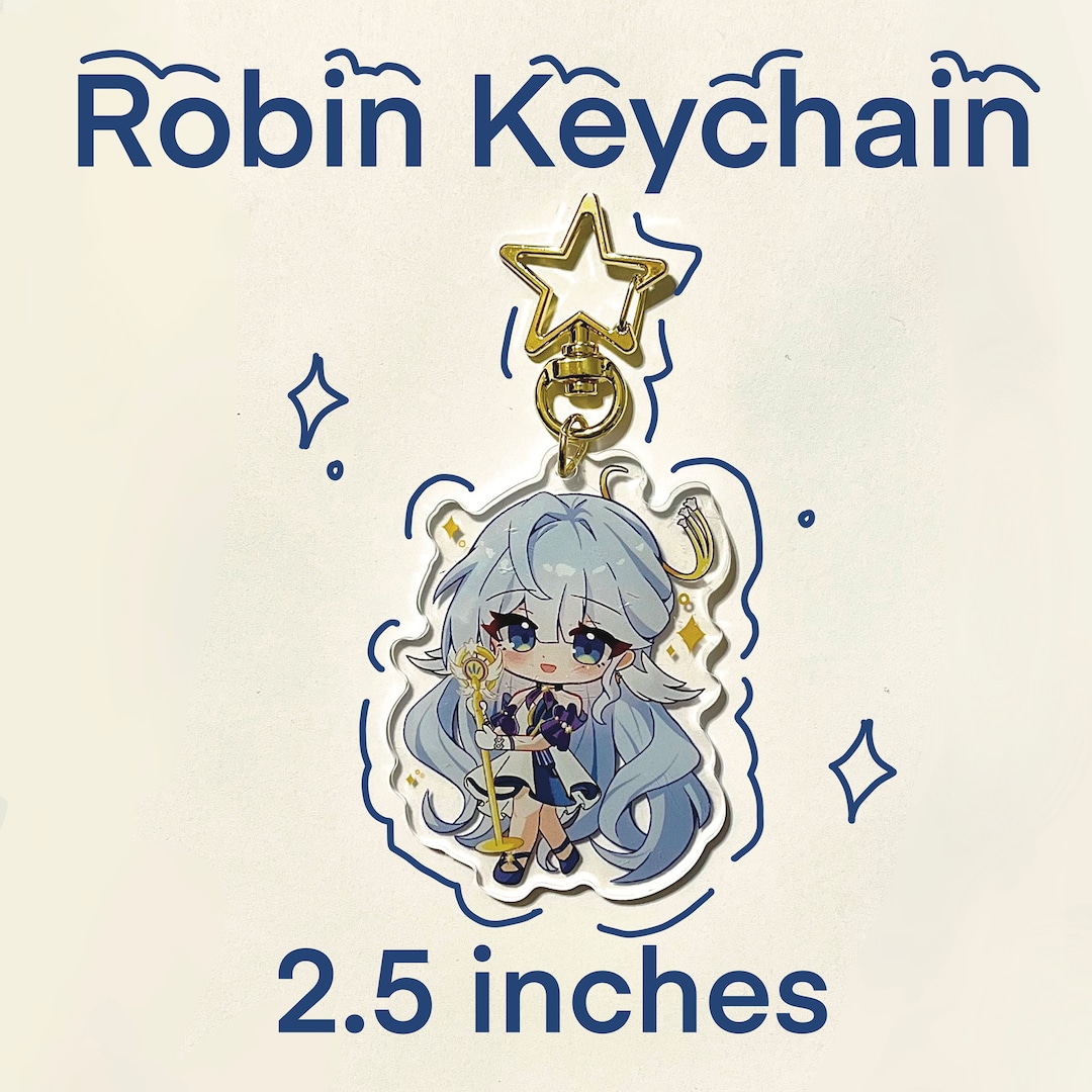 Honkai Starrail Robin Acrylic Keychain 2.5 Inches Cute Kawaii Anime ...