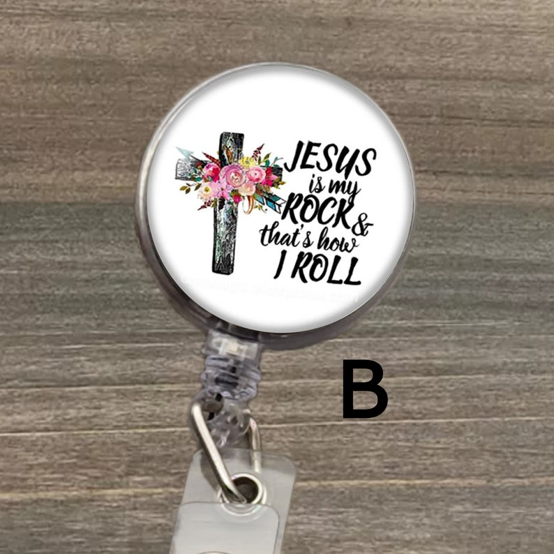 Religious Christian Praise Clip Badge Retractable Reel - Etsy