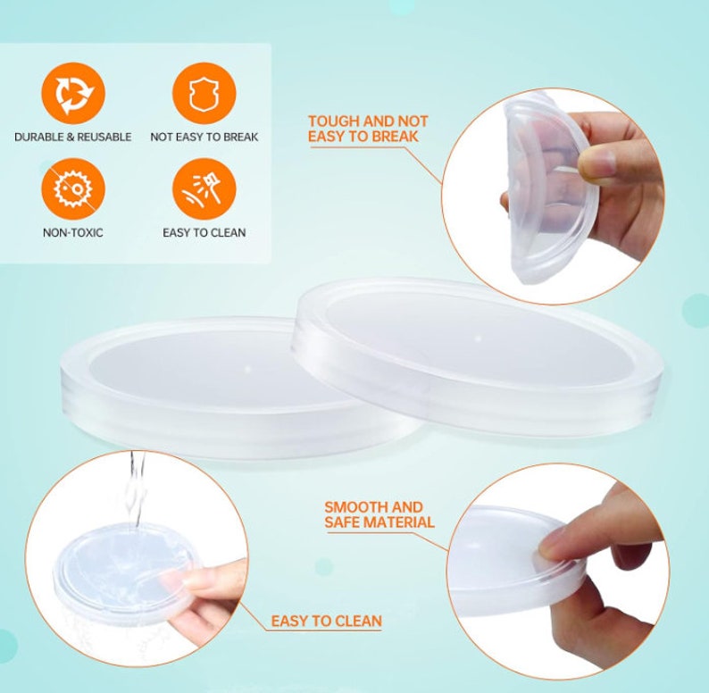 Charming Qui & Jar Lids - Set of 3 - Great for Food Storage, Packed ...