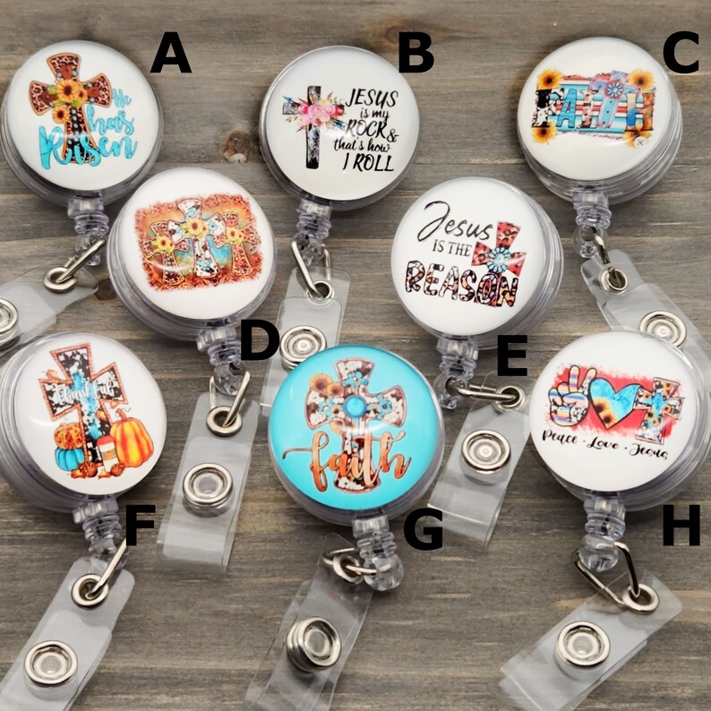 Religious Christian Praise Clip Badge Retractable Reel - Etsy