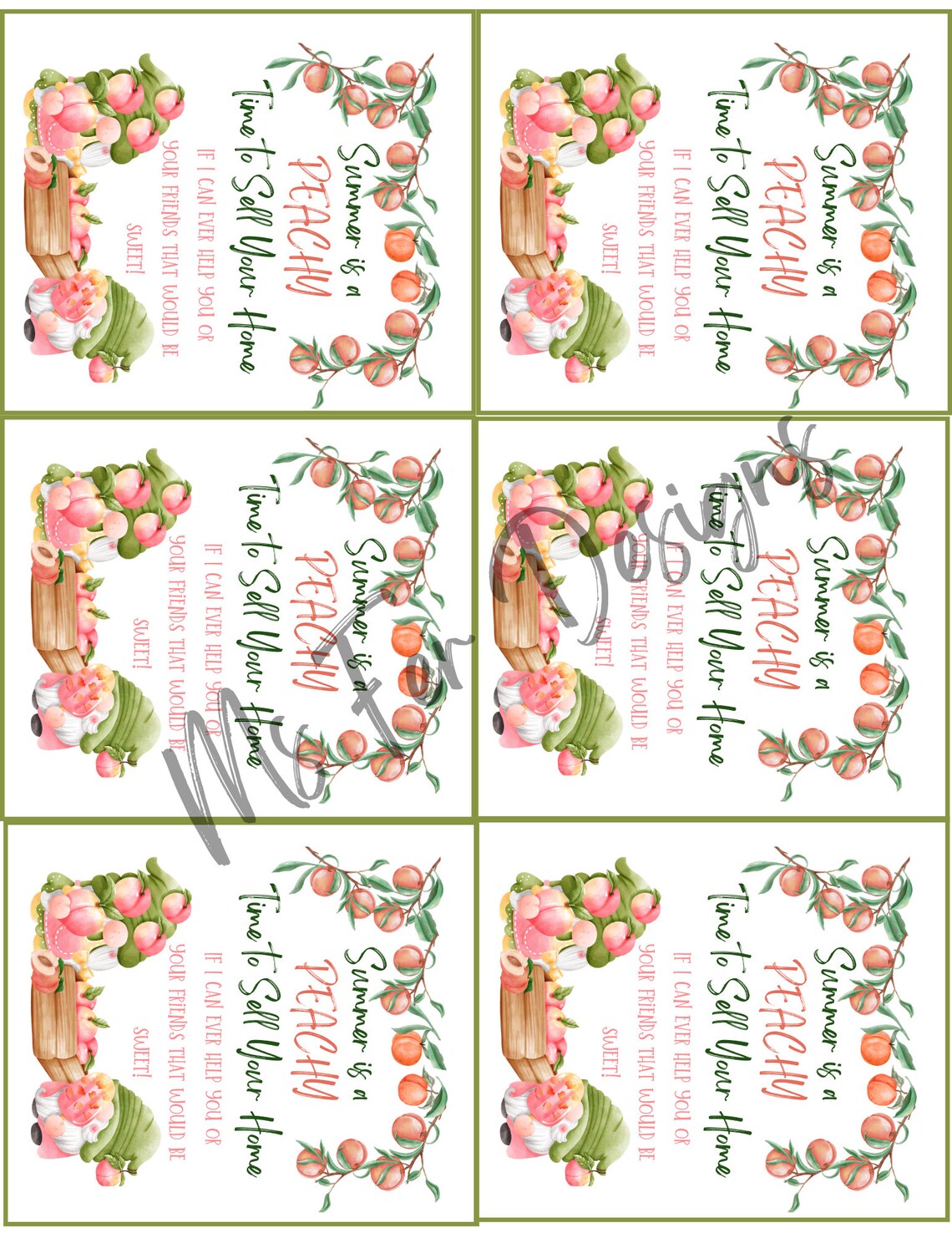 Peachy Realtor Pop by Tags | Canva Editable | Real Estate Marketing ...