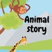 Animal Story - Kids Story Book 3yrs - 6yrs - Etsy