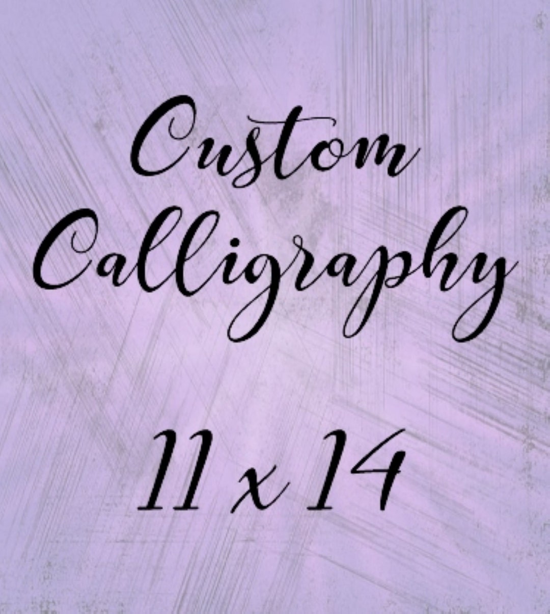 Customized Calligraphy 11 X 14 - Etsy