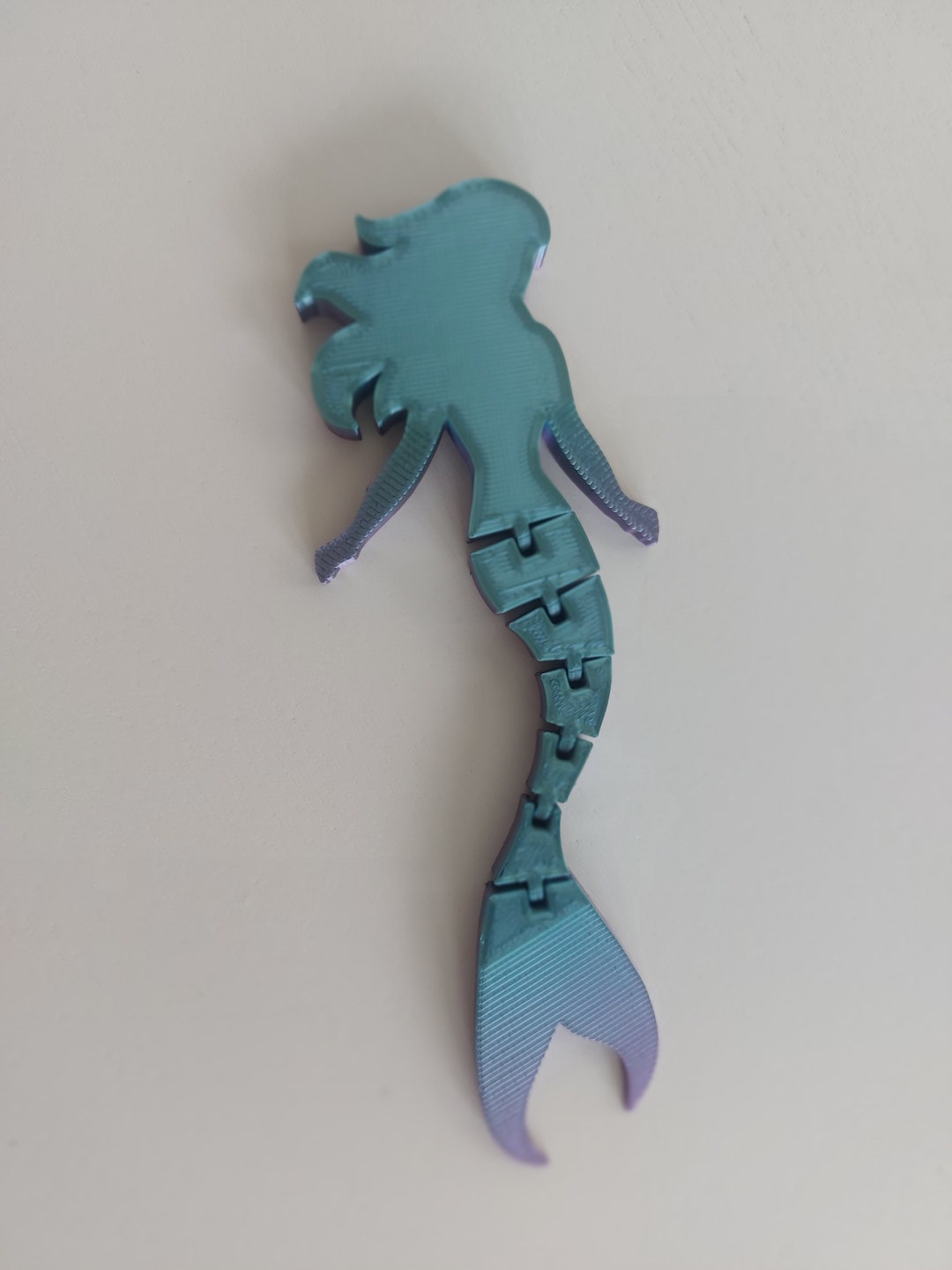 3-D Printed Mermaid With Articulating (moving) Tail Fidget Toy ...
