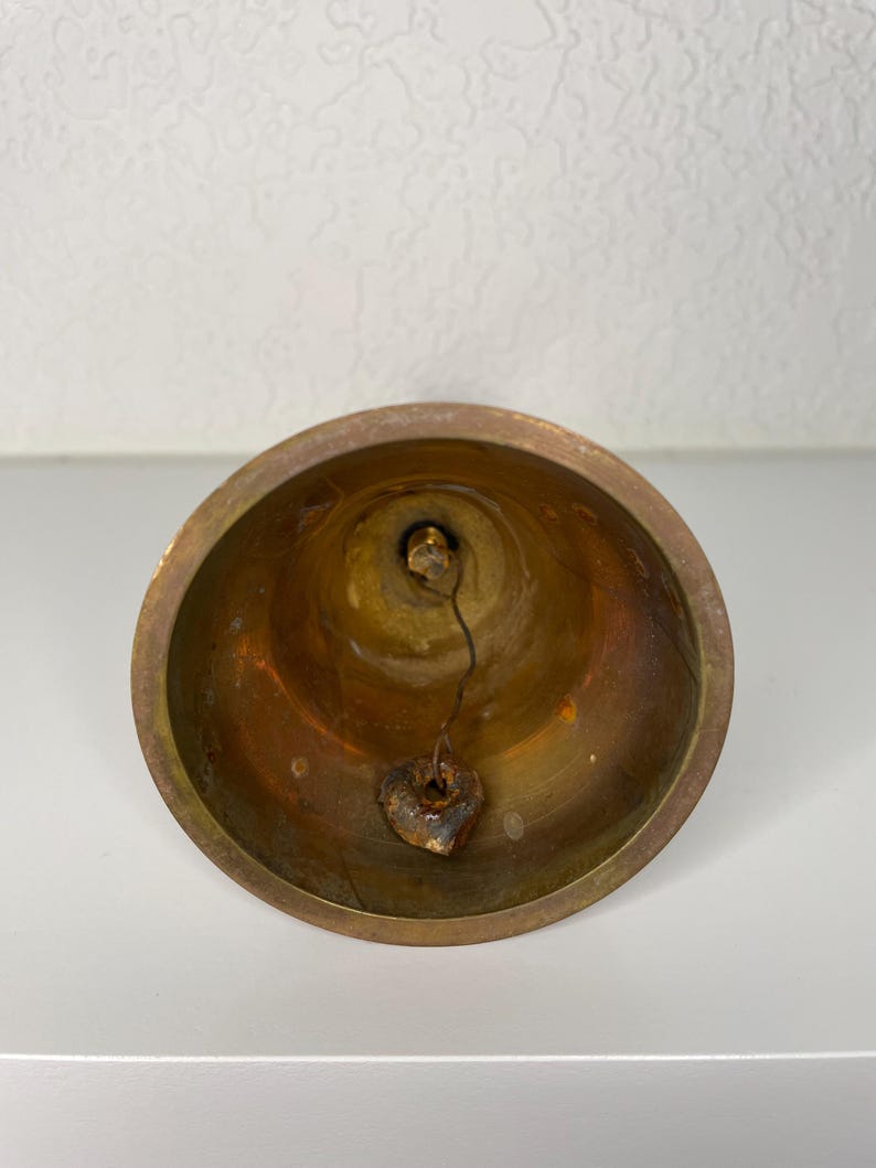 Vintage Solid Twisted Swirl Brass Bell | Solid Brass Bell | Vintage ...