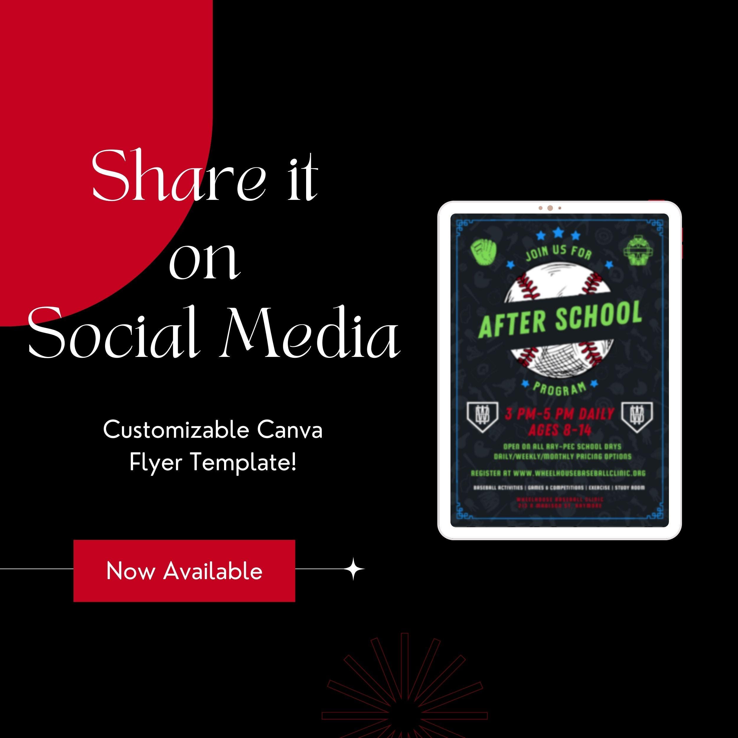 Editable Canva Baseball Training Flyer Template, Customizable Canva ...