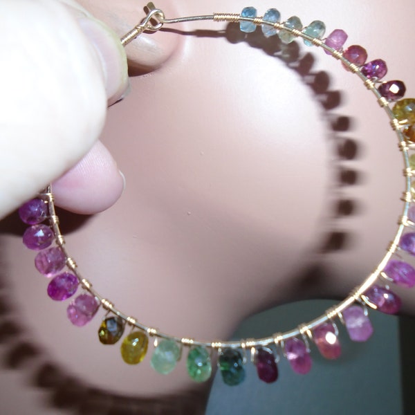 Wire Wrapped Hoops - Etsy