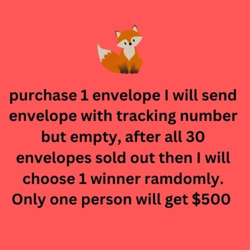 Mystery Envelope Fantastic Prize - Etsy