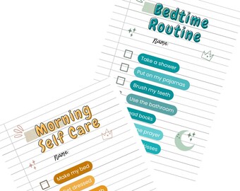 MORNING AND BEDTIME Checklist Princess Morning Routine Checklist ...