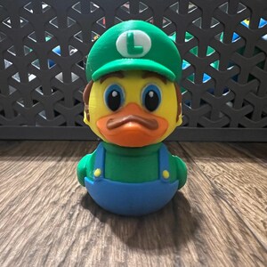 3D Printed Duck Mario Luigi Video Game Plumber - Etsy