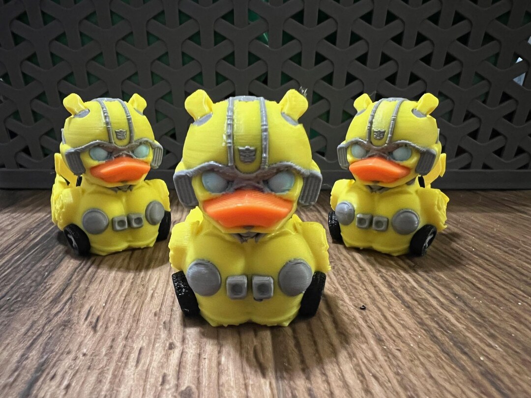 3D Printed Duck Bumblebee Auto Bot Transformer - Etsy