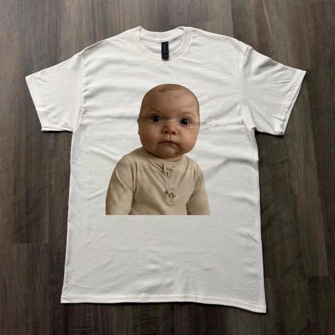 Viral Baby Meme Shirt, Cute Baby Face Tee, Funny Graphic Tee, Trendy ...