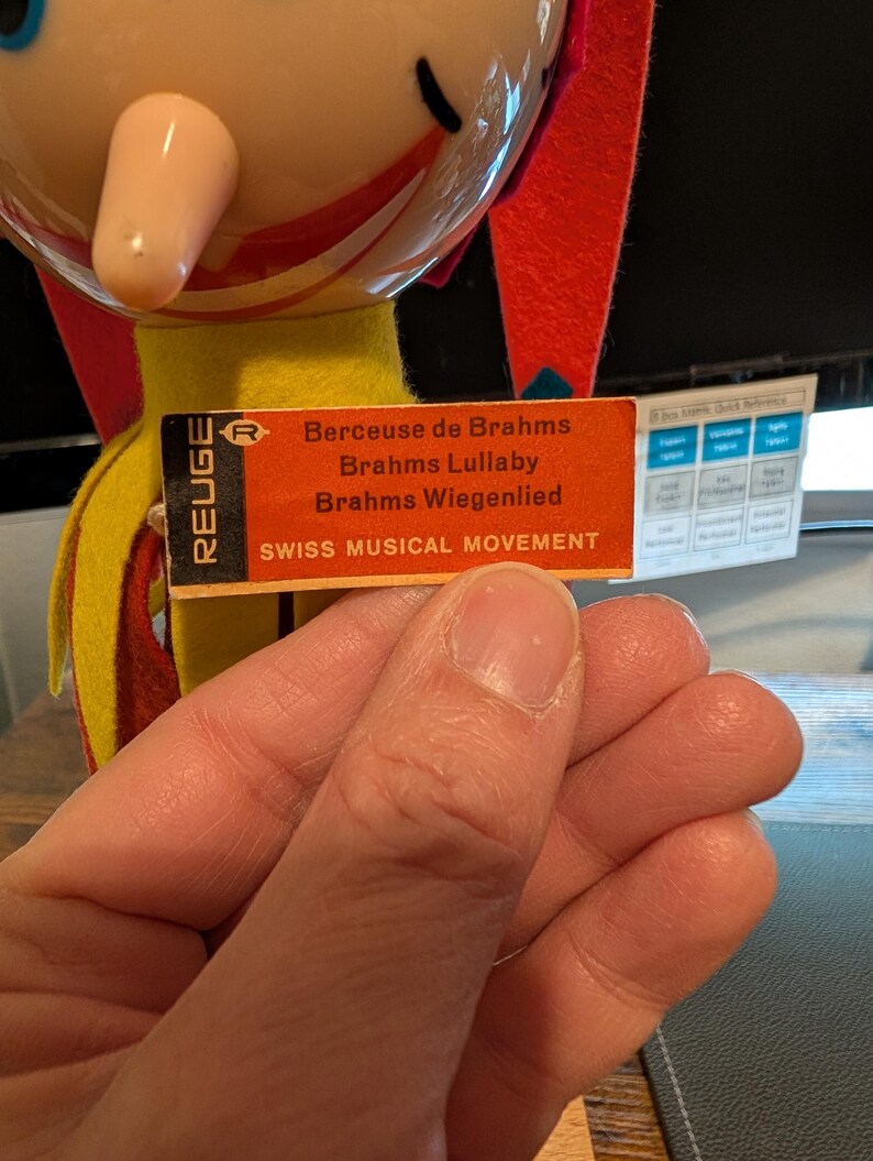 Vintage REUGE Swiss Musical Movement Jester Clown | Plays Brahms ...