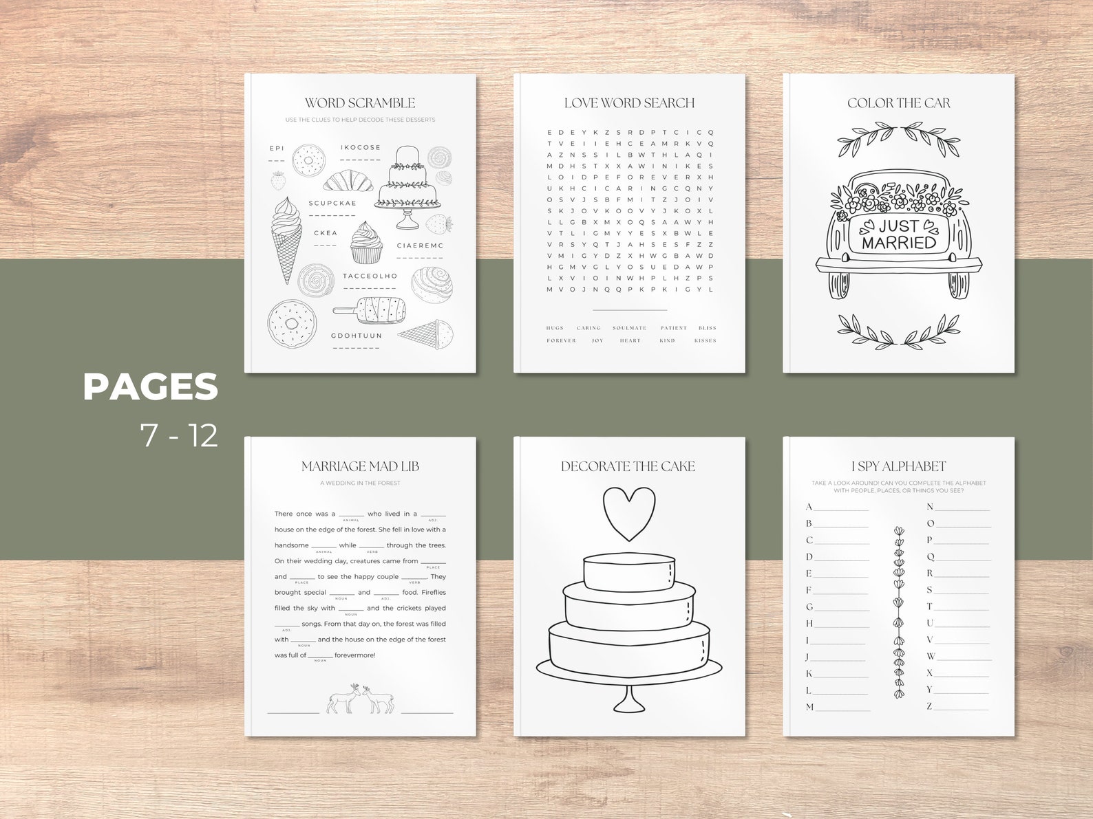 Wedding Coloring Book Wedding Coloring Page for Kids Wedding - Etsy