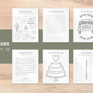 Wedding Coloring Book Wedding Coloring Page for Kids Wedding Kids Table ...