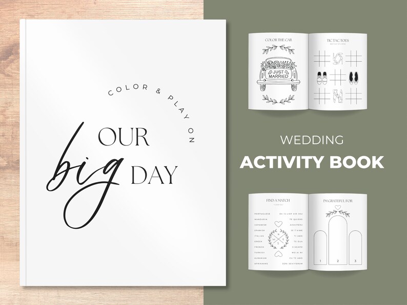 Wedding Coloring Book Wedding Coloring Page for Kids Wedding Kids Table ...