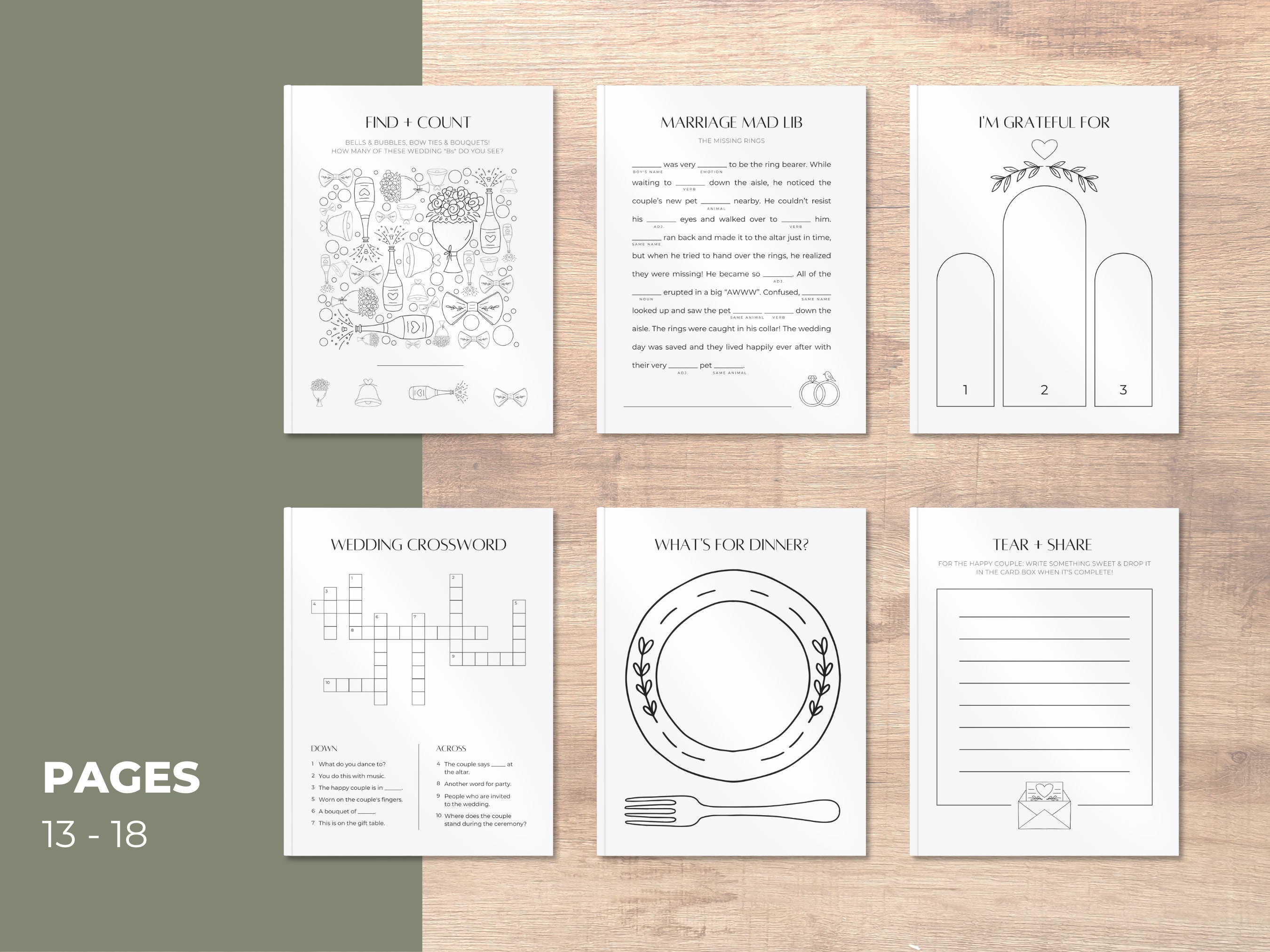 Wedding Activity Pack Coloring Book for Kids Wedding Kids - Etsy