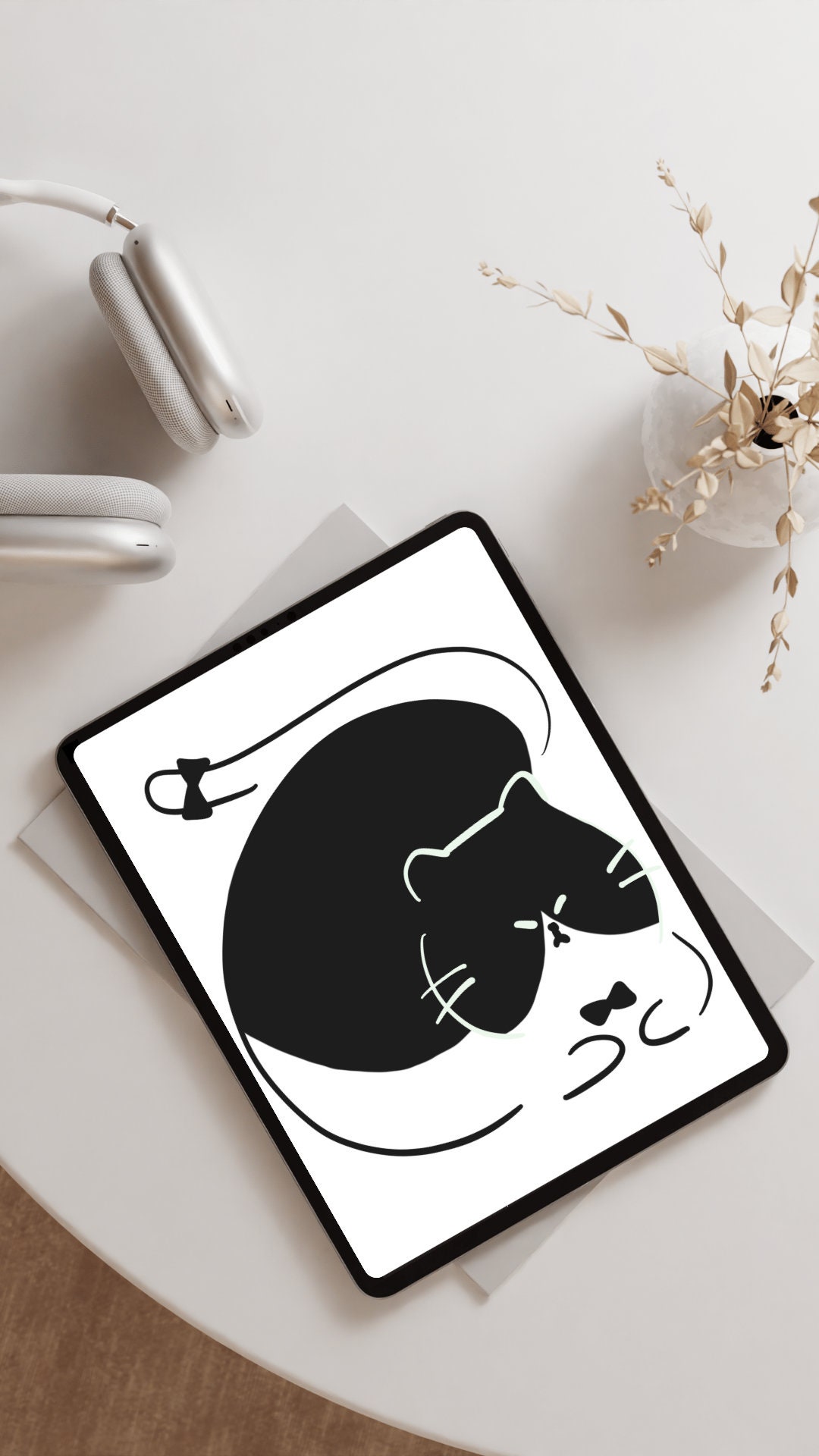 Tuxedo Cat Loaf Cat Poster, Cat Lovers Gift, Kids Room Wall Decor, Cat ...