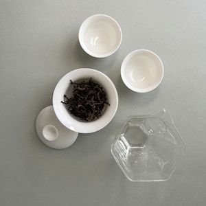 Gaiwan - Porcelain Tea Cup - Traditionally Made - Gong Fu Tea Set - Tea ...