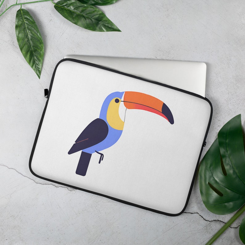 Laptop Sleeve With Minimalist Toucan Design Laptop Protector, Modern Style, Suitable for MacBook ...