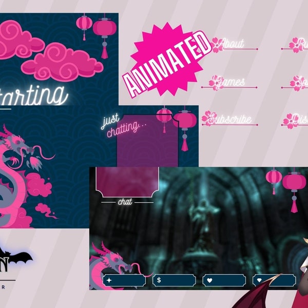 Dragon Twitch Overlay - Etsy