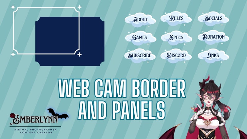 Starry Night Animated Twitch Stream Overlay Panels Intermission Scenes ...