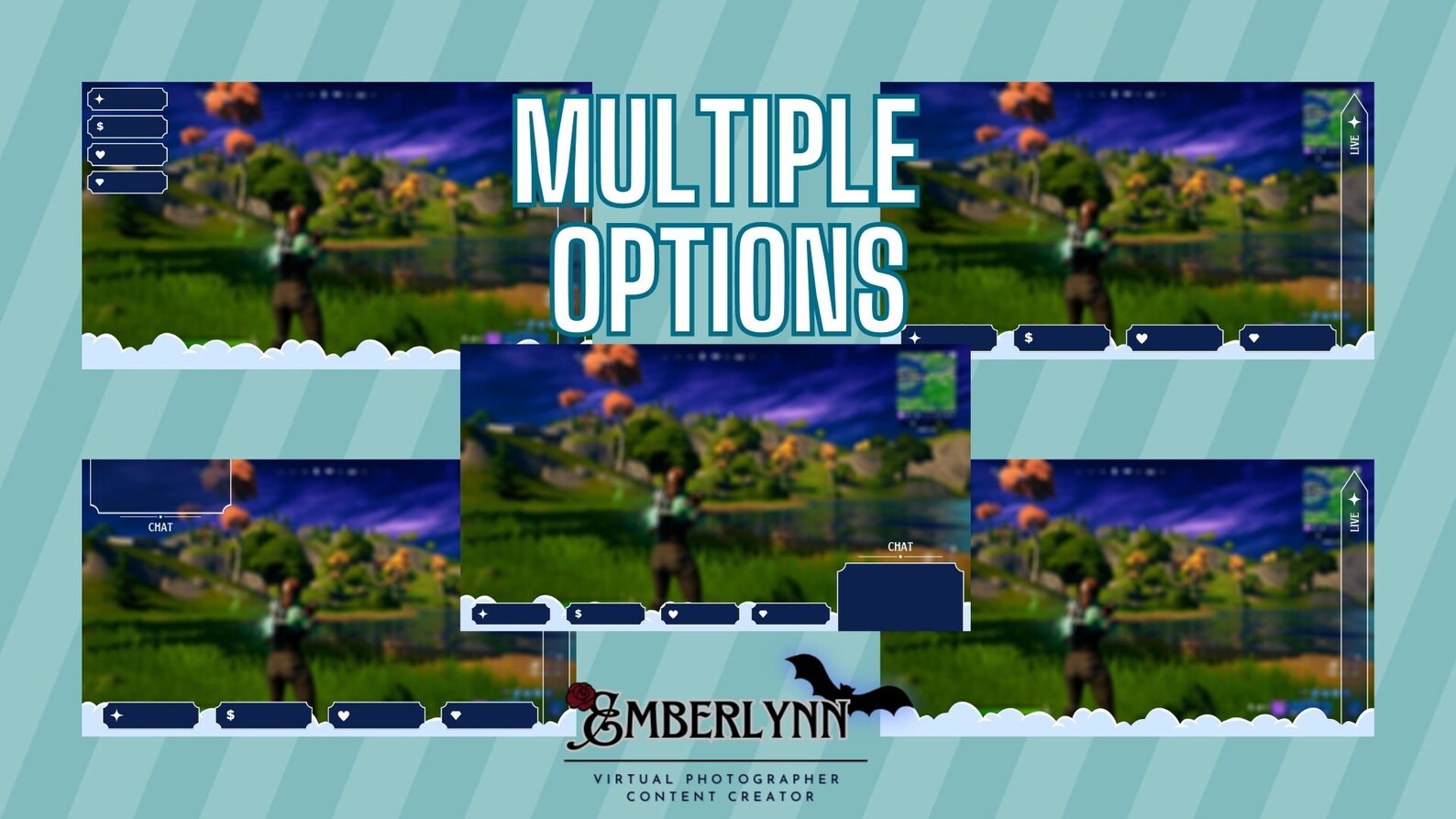 Starry Night Animated Twitch Stream Overlay Panels Intermission Scenes ...