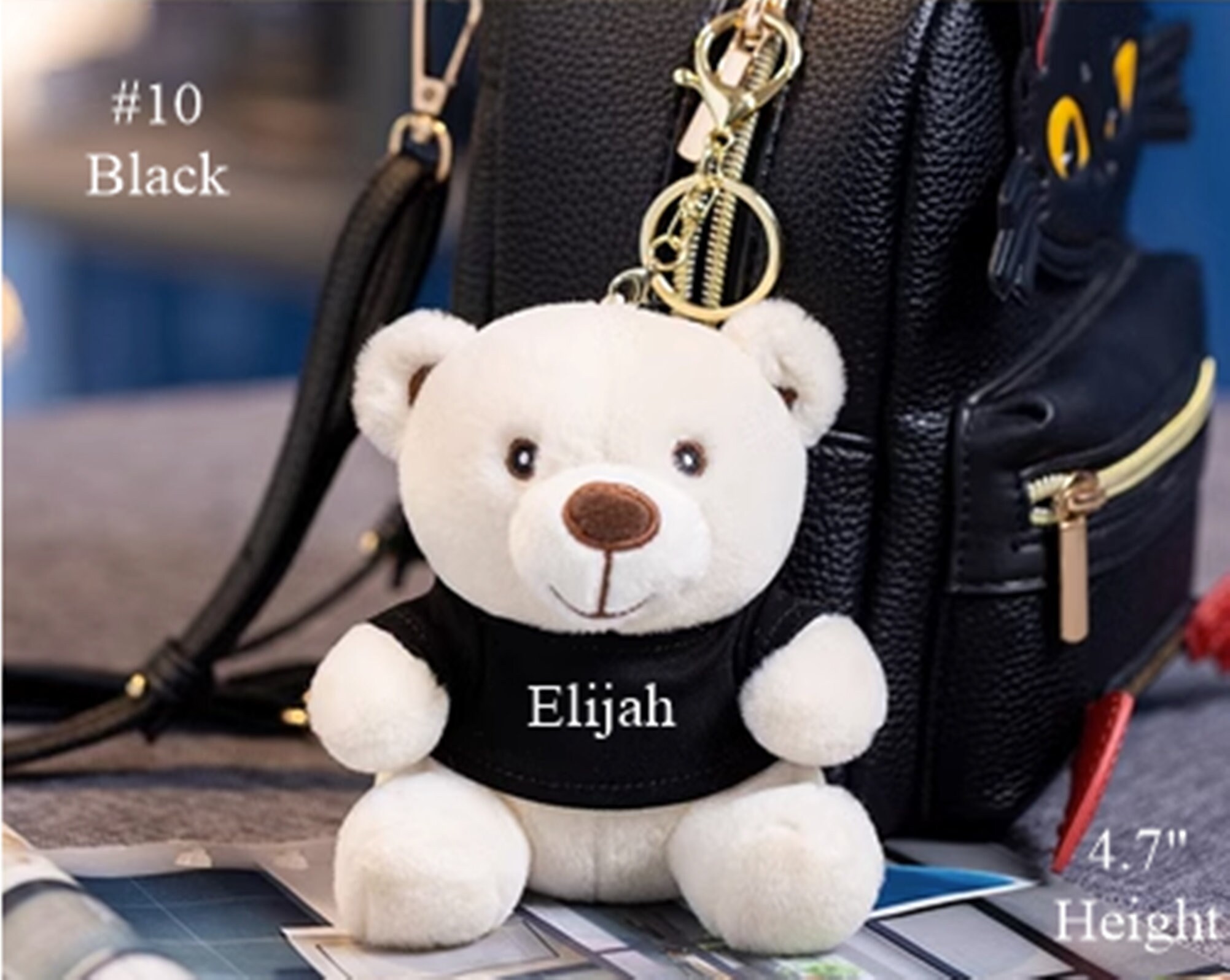 Custom Plush Teddy Bear Keychain Baby Shower Party Favors - Etsy