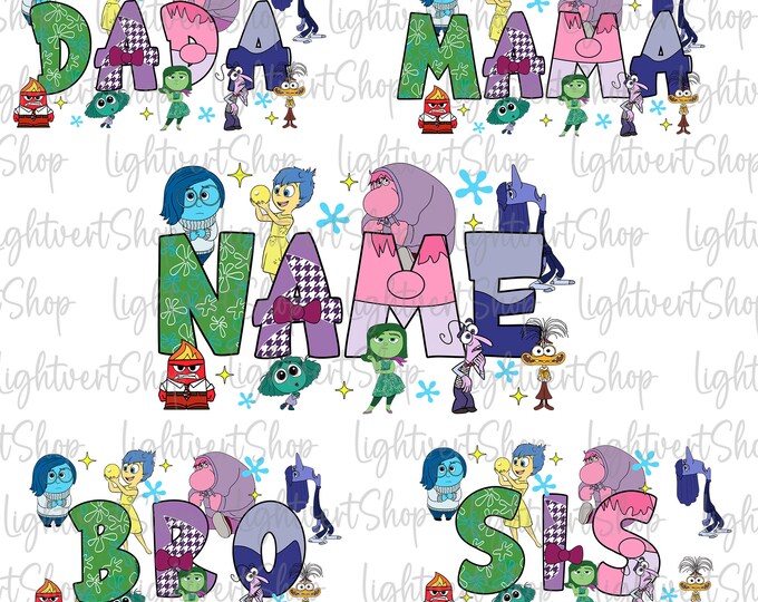 Inside Out 2 Alphabet Posters Letters With Pictures - Etsy