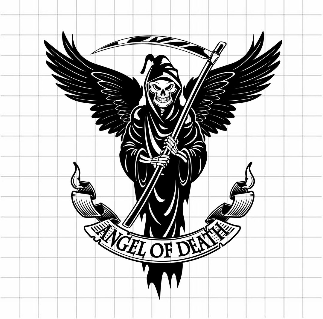 Angel of Death SVG Cutting File, Death Angel SVG, Devil Angel Ghost SVG ...