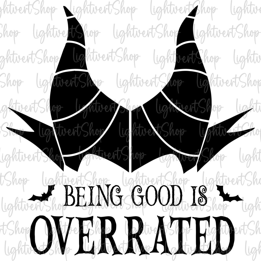 Being Good is Overrated Svg, Retro Halloween Svg, Bad Girls, Villains ...