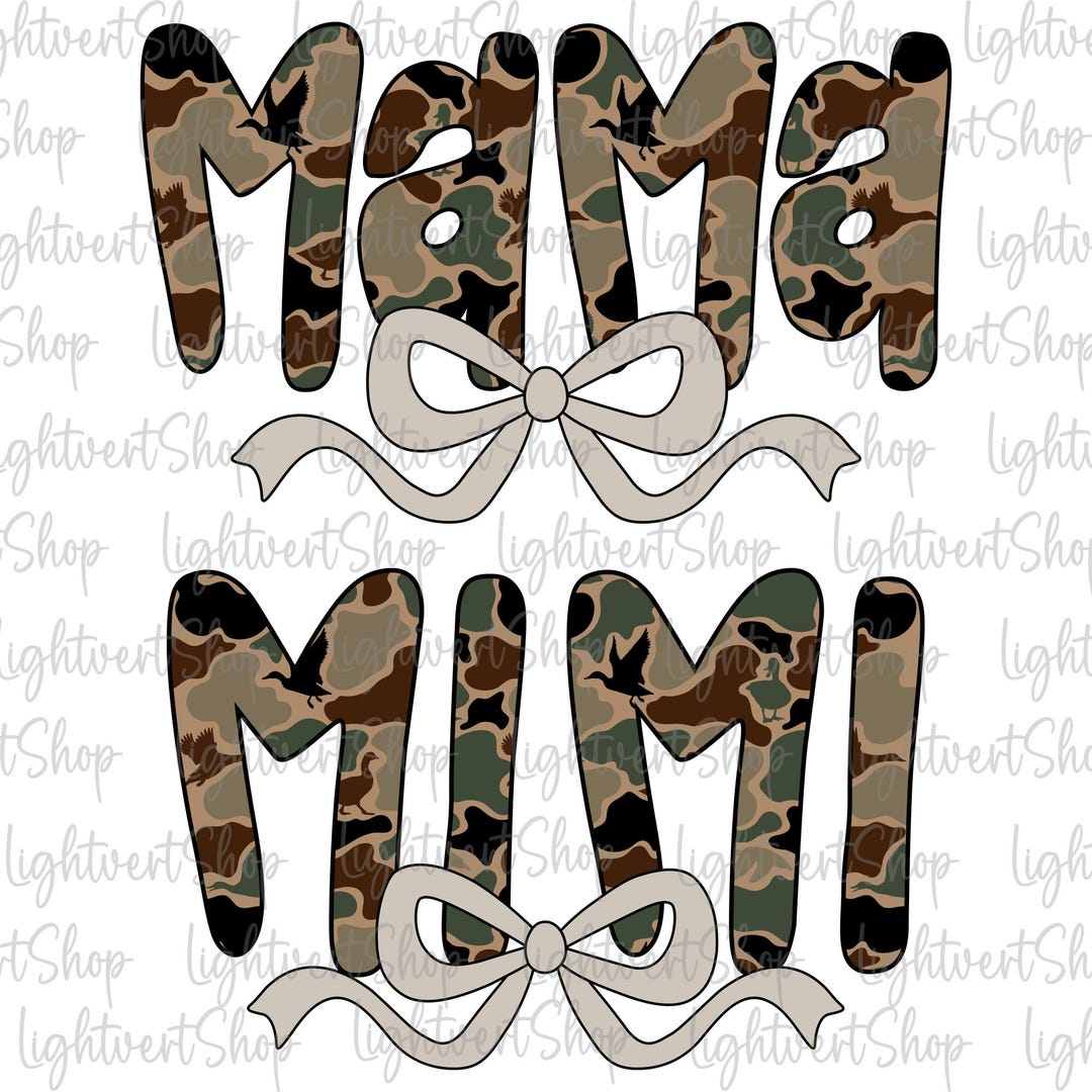 Mama Preppy Duck Camo Camouflage Png, Camouflage Png Mimi, Mama ...